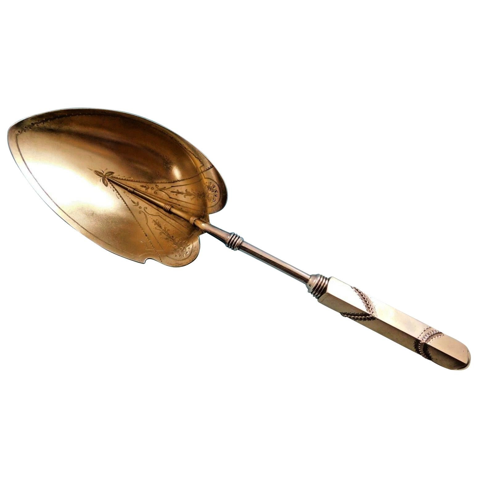 Japanese by Gorham Sterling Silver Lettuce Fork Brite Cut GW Serving ...