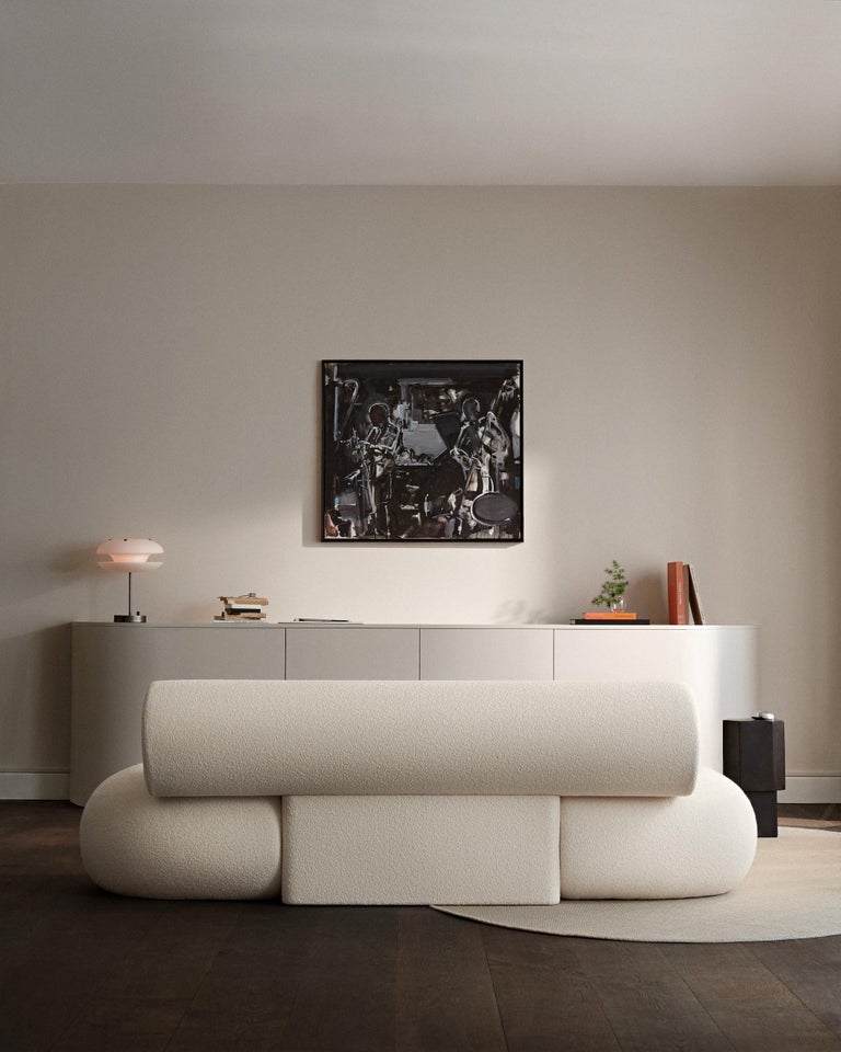 'Hippo' Upholstered Sofa by Norr11, Barnum Bouclé col.03 For Sale at ...