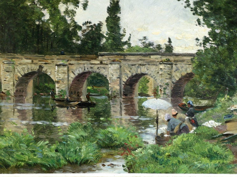 Hippolyte Camille Delpy - Lavandieres - Pont De Limay - Near Paris at ...