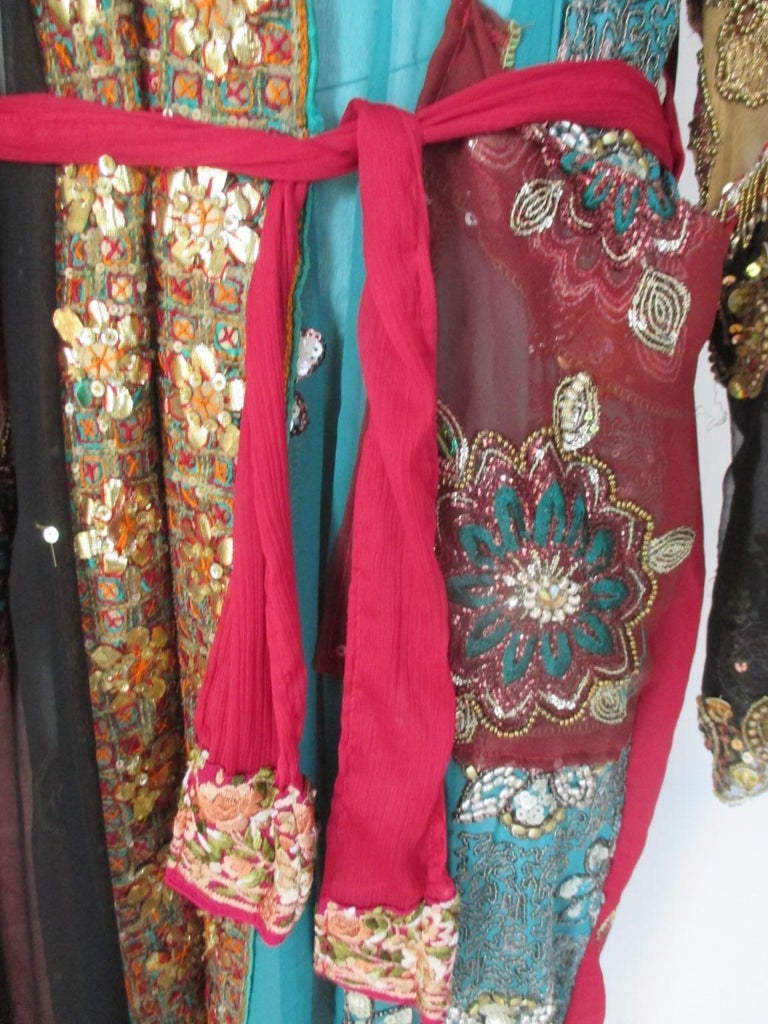 Hippy Style Gold Brocade Robe Coat For Sale at 1stDibs