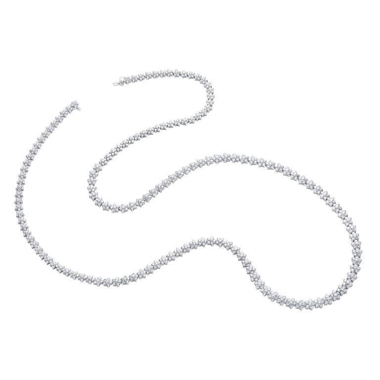 Hirsh Opera Length Diamond Necklace For Sale at 1stDibs