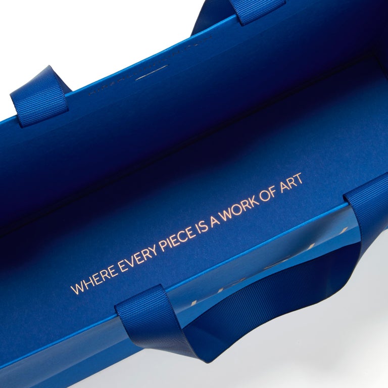 Hirsh Snowflake Pendant Set with Pink and Blue Diamonds For Sale at 1stDibs