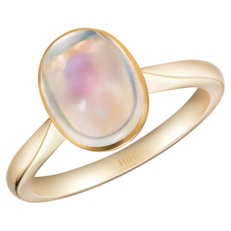 Hirsh Venus Rainbow Moonstone Ring For Sale at 1stDibs