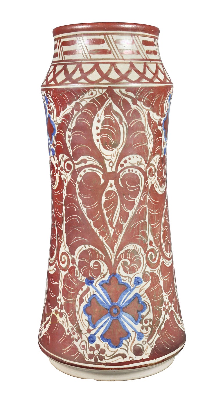 Hispano- Moresque Ware Pottery Vase For Sale at 1stDibs | hispano ...