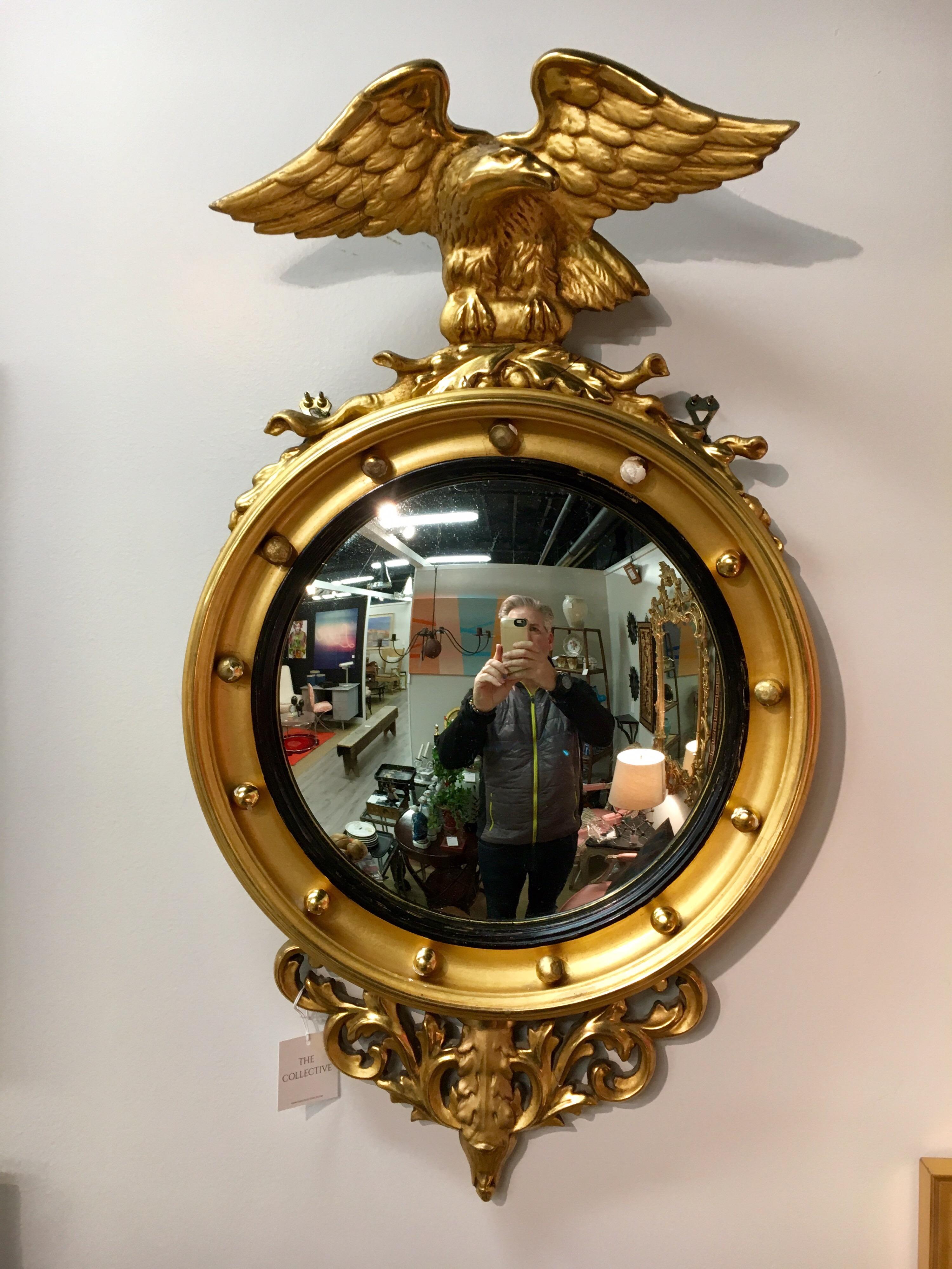 Historic Gilt Gold Federal Eagle Wall Mirror Architectural Digest at ...