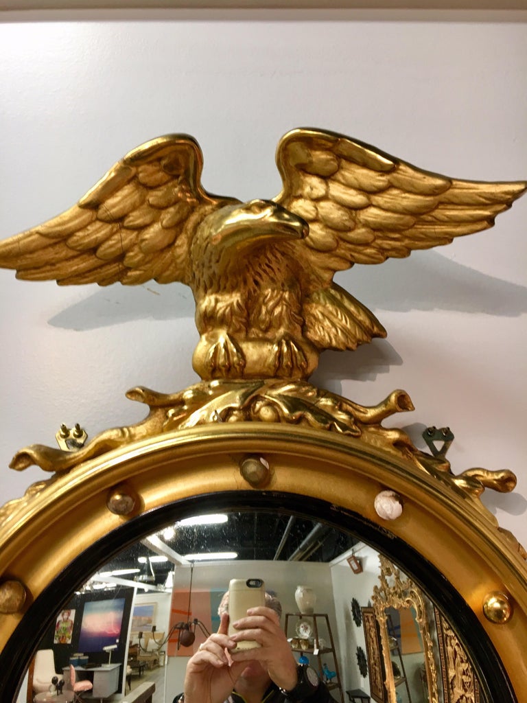 Historic Gilt Gold Federal Eagle Wall Mirror Architectural Digest at ...
