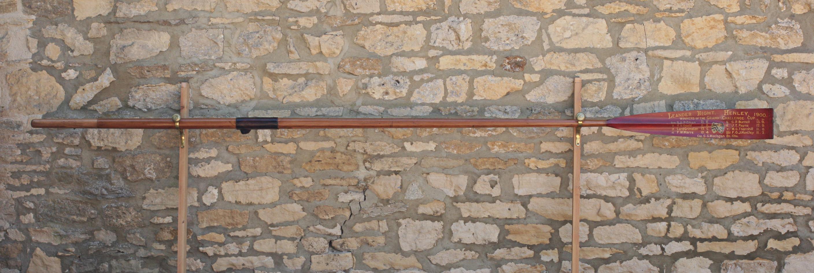 Historic Rowing Oar, 1900 Henley Leander Eight For Sale at 1stDibs