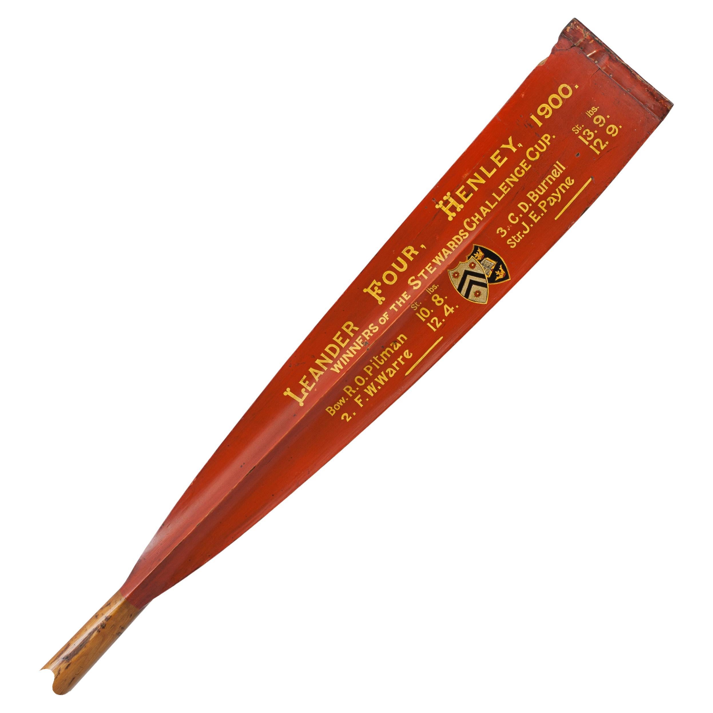 Antique Oxford University Rowing Oar, Rowing Trophy at 1stDibs