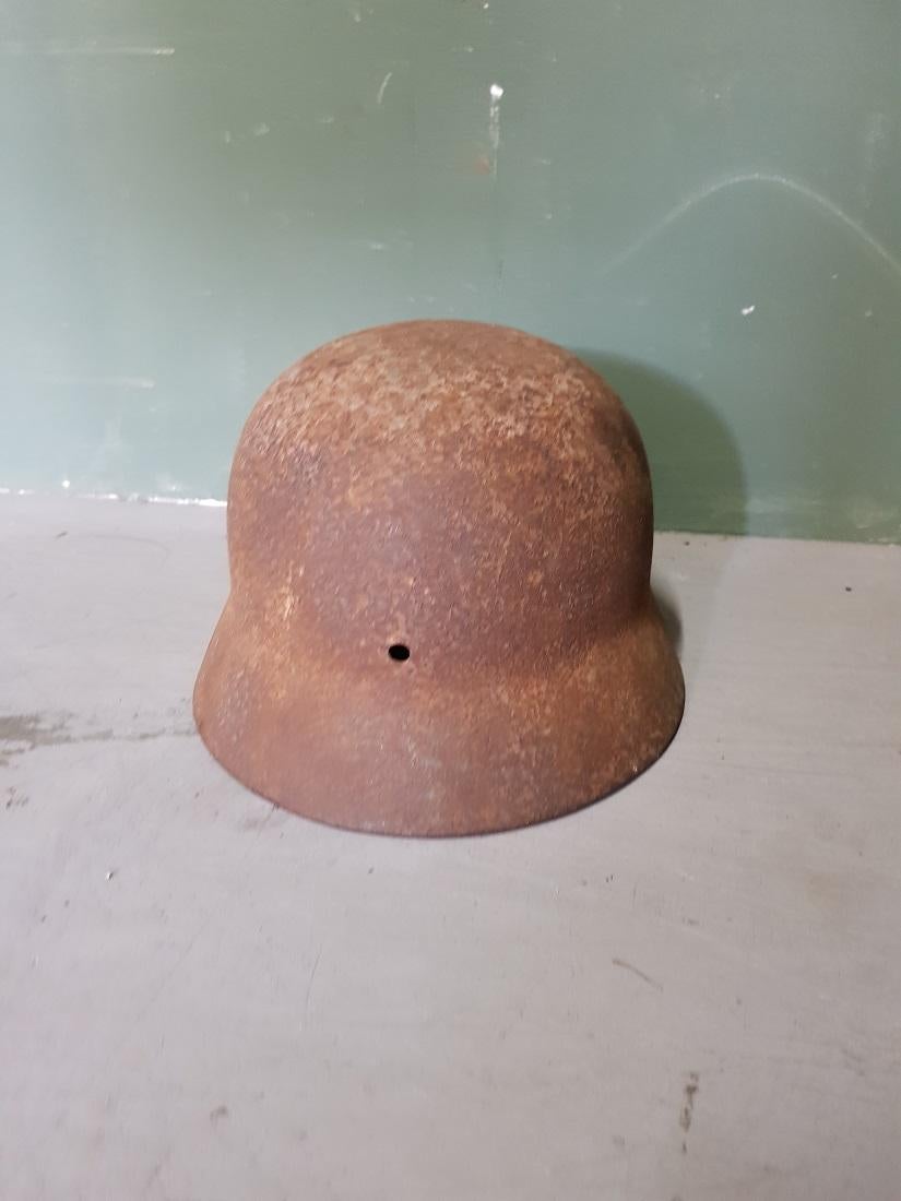 Historical Memorabilia Original WW2 German M35 Steel Helmet with Decal ...