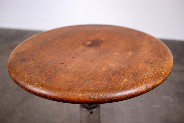 Historical Swiss German Art Deco Modern Production Swivel Stool ...