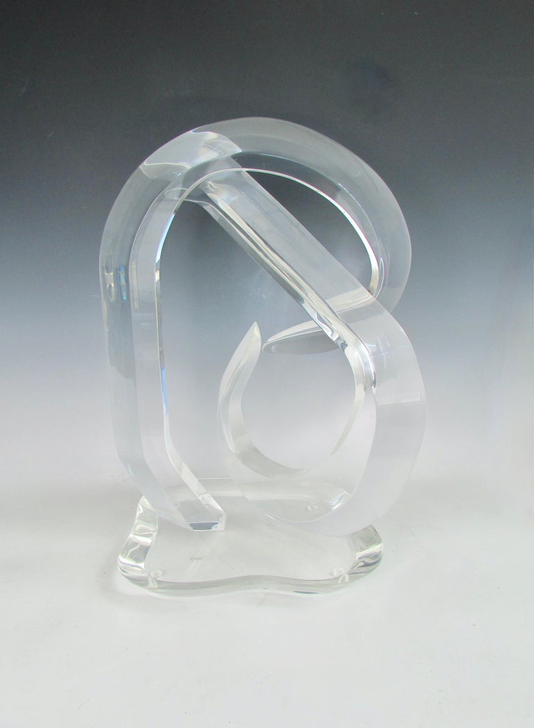 Hivo Van Teal Bio Morphic Lucite Sculpture For Sale at 1stDibs