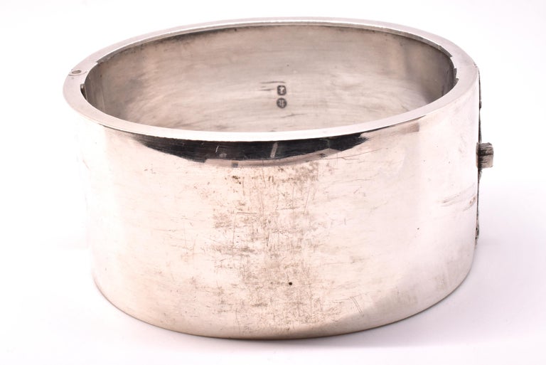 HM 1884 Sterling Bangle Bracelet with Raised Arabesque Patterns For ...