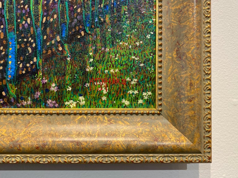 H.M. Saffer II - H.M. Saffer II, "Quiet Sundown", Pointillist Landscape ...