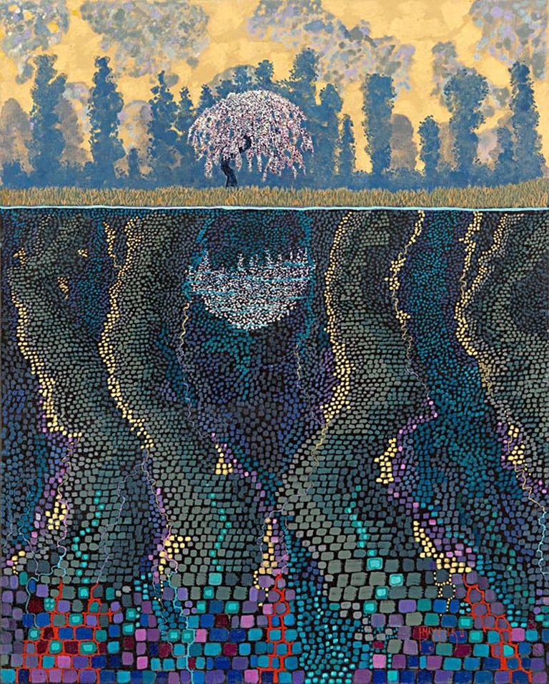 H.M. Saffer II - H.M. Saffer II, "Water Dance IV", Pointillist ...