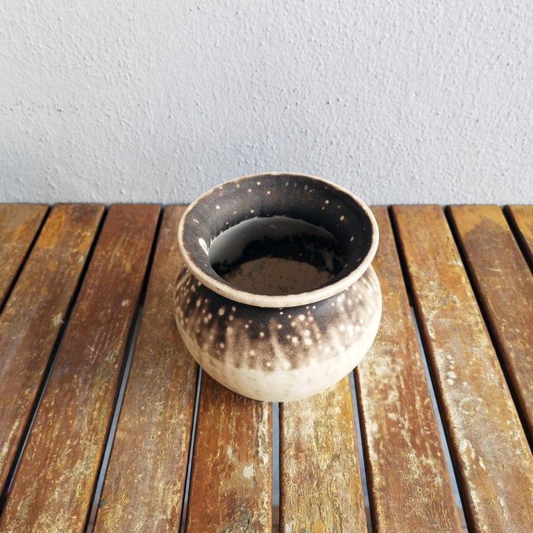 Hofu Raku Ceramic Vase, Obvara, Handmade Pottery Home Decor Gift For ...