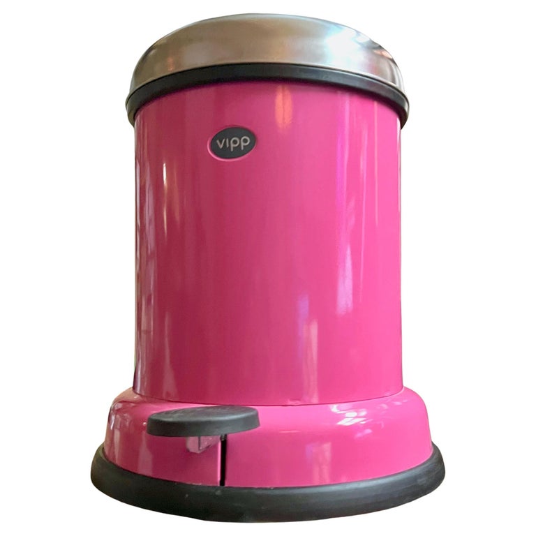 Holger Nielsen VIPP Denmark Carnation Pink Step Wastebin Trashcan ...