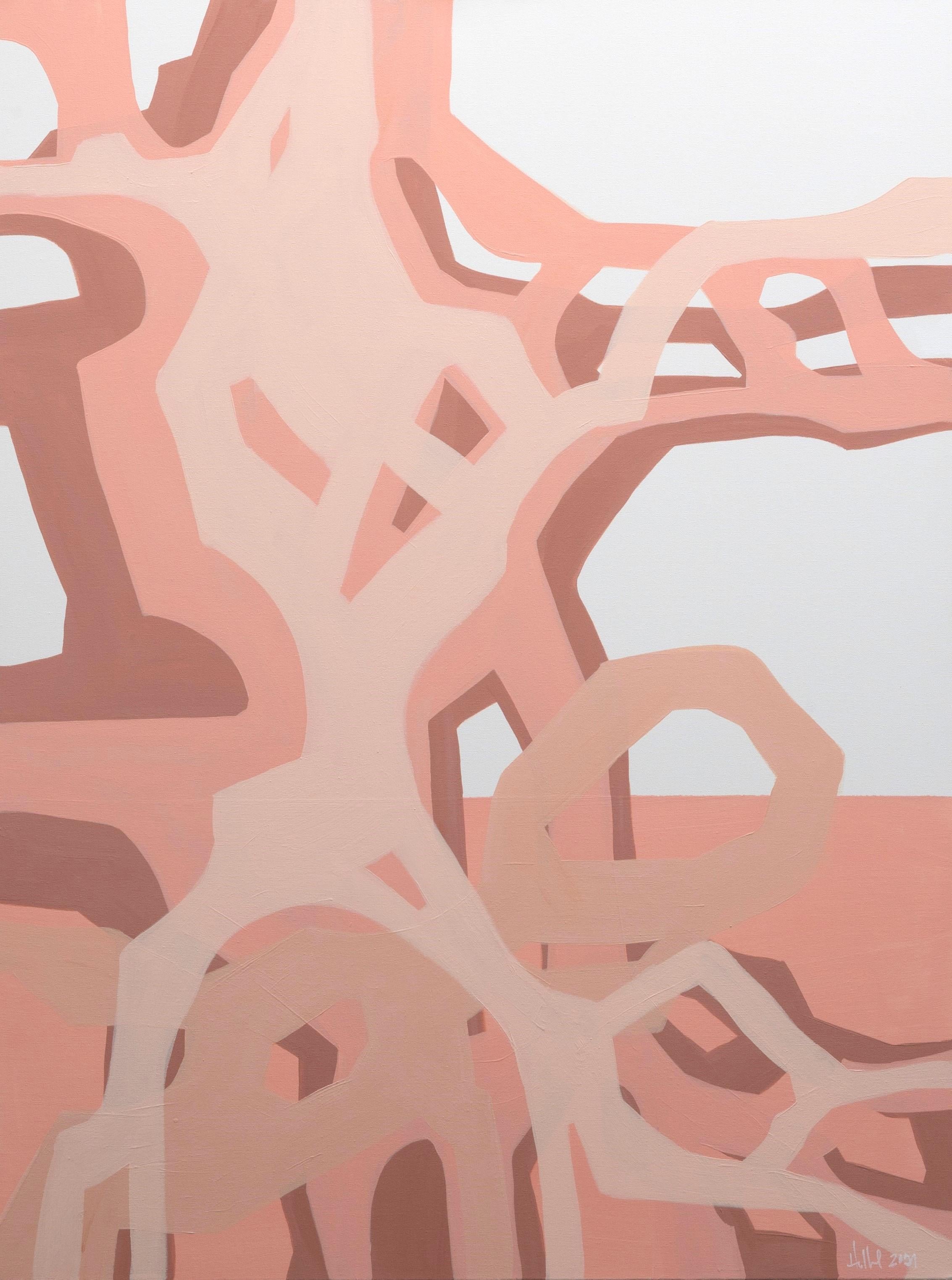 Holland Geibel - "New Normal" Contemporary Blue Toned Geometric ...