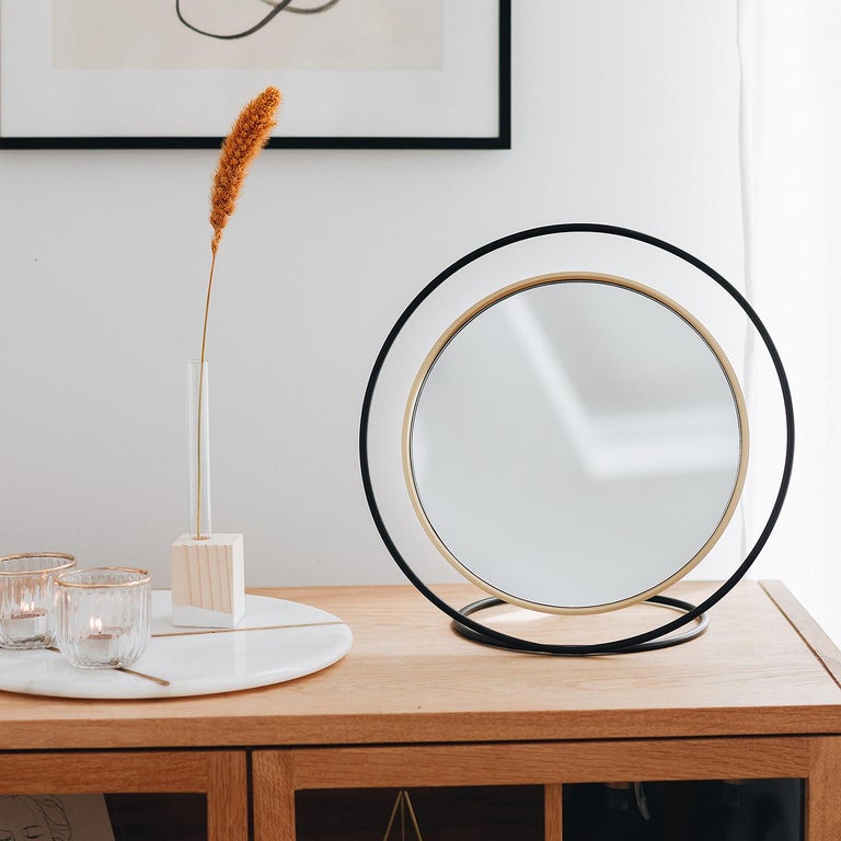 Hollow Mirror, Big, Brass For Sale at 1stDibs