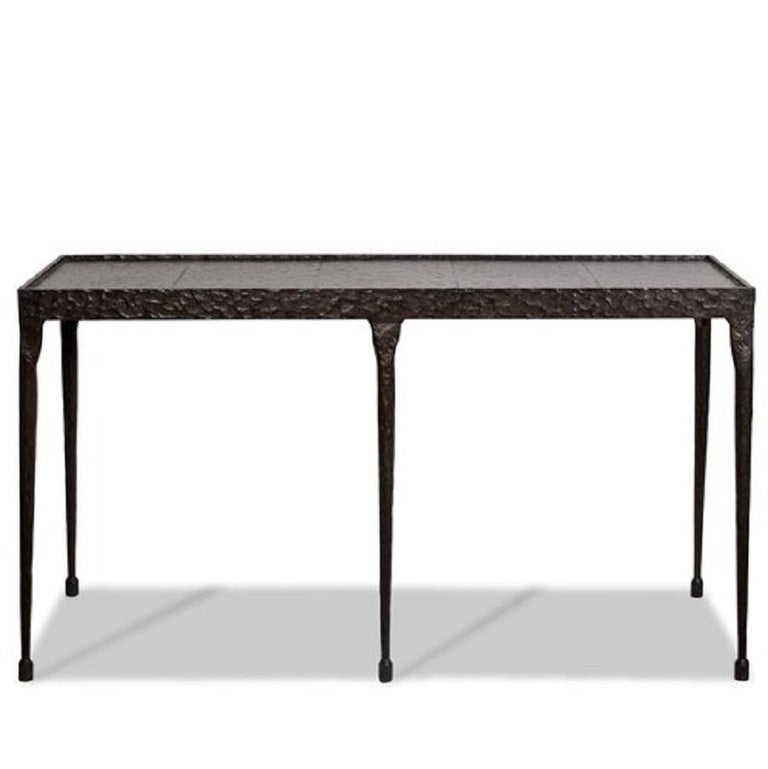 Holly Hunt Bronze Console Table For Sale at 1stDibs