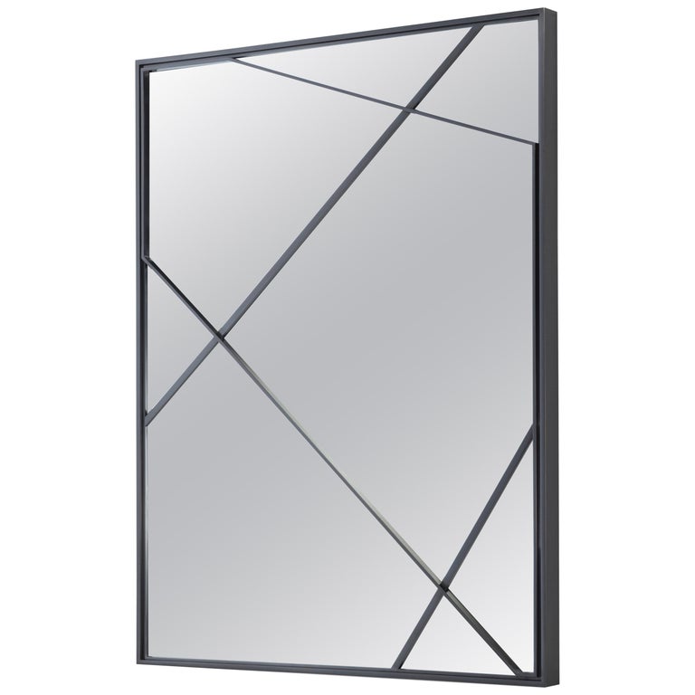 HOLLY HUNT Perspective Mirror in Metal Dark Bronze Finish at 1stDibs
