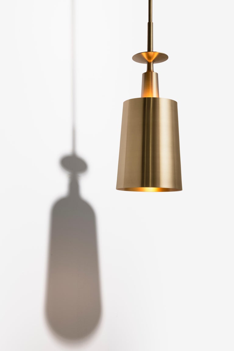 HOLLY HUNT Summit Pendant with Golden Bronze Patina Structure Finish ...