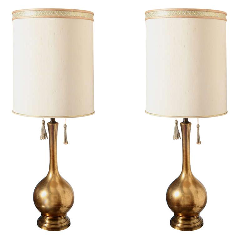 Hollywood Glam Gold Lamps For Sale at 1stDibs | hollywood glam lamps