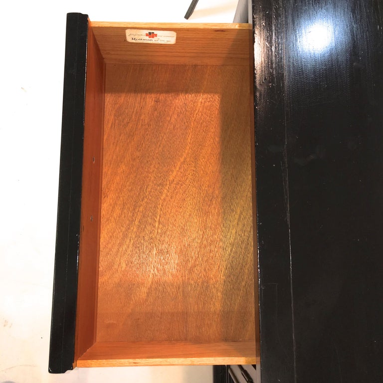 Hollywood Regency Asian Modern Motif Long Low Chest by Century ...