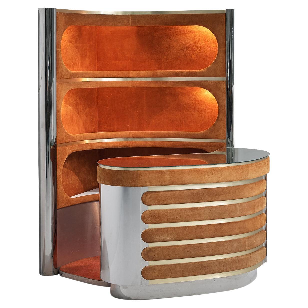 Hollywood Regency Bar Cabinet in the Style of Willy Rizzo For Sale at ...