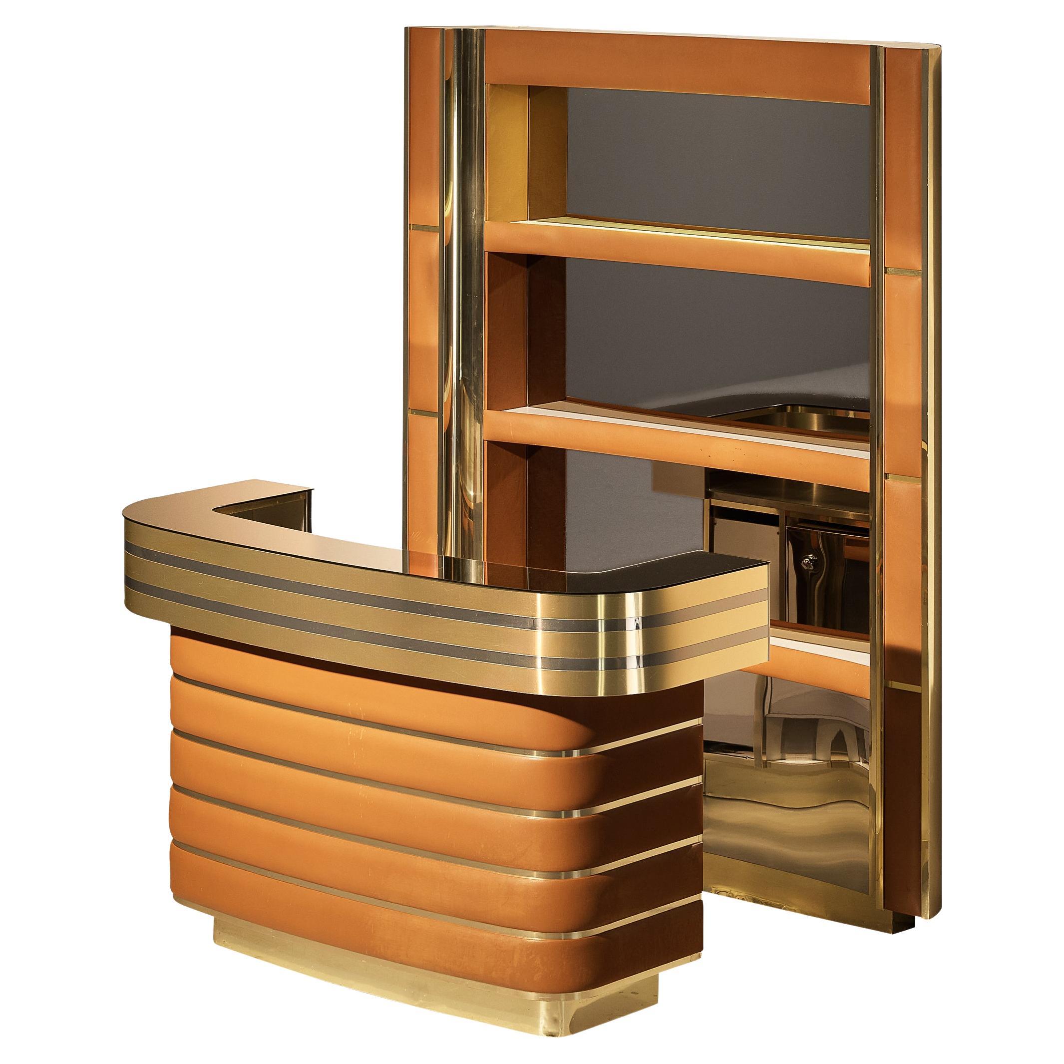 Hollywood Regency Bar Cabinet in the Style of Willy Rizzo For Sale at ...