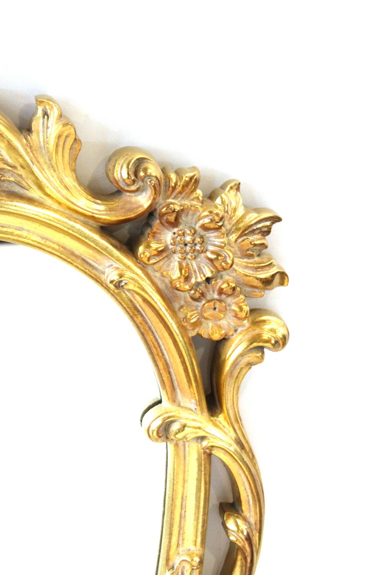Hollywood Regency Baroque Revival Style Gold Frame Mirror at 1stDibs ...