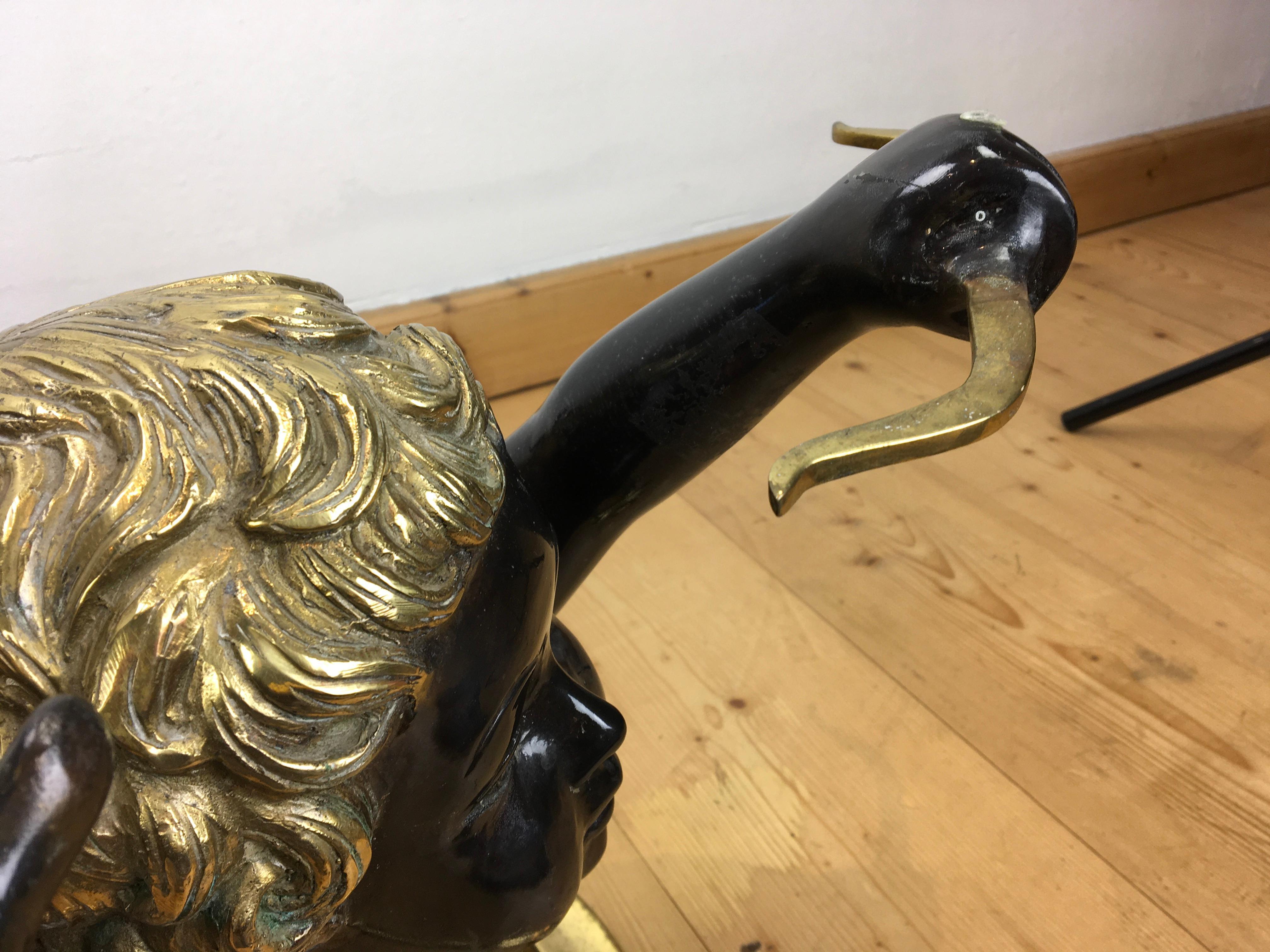 Hollywood Regency Bronze Cupid Coffee Table, 1970s at 1stDibs