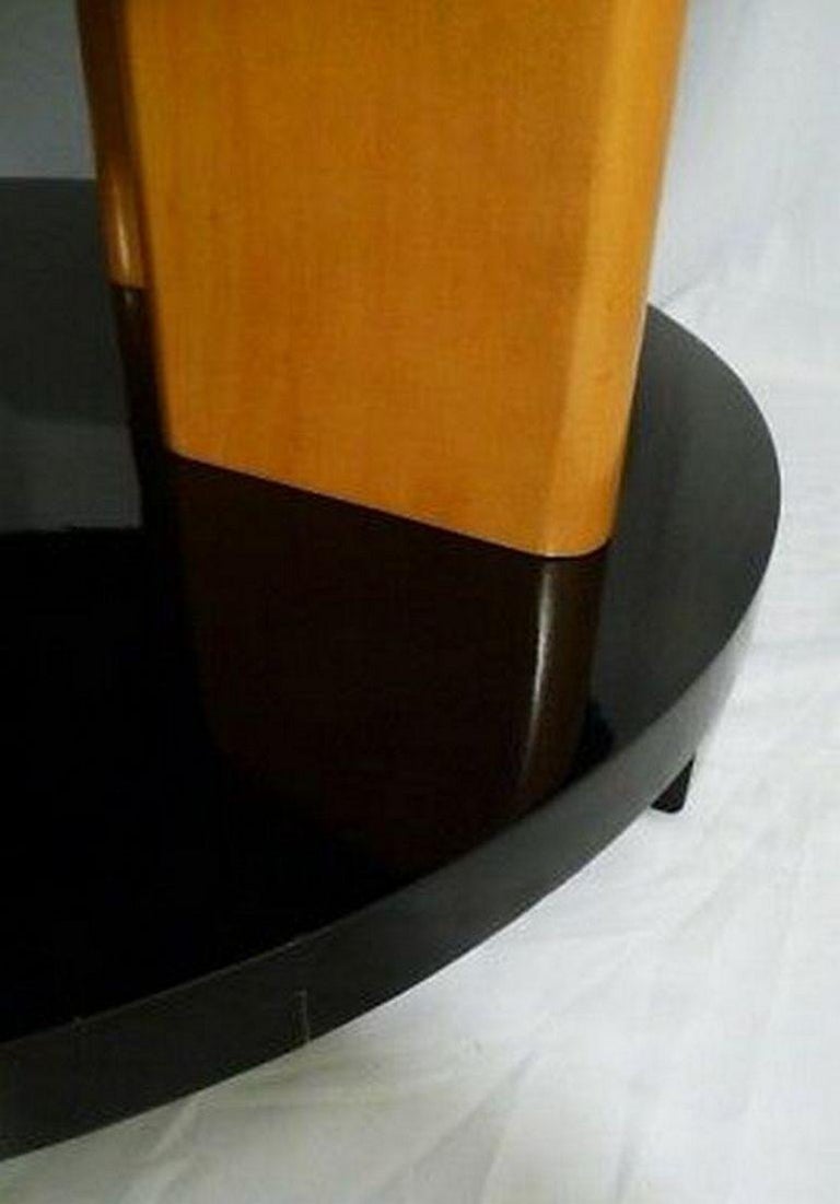 Hollywood Regency Brown Saltman Art Deco Lacquer Coffee Table For Sale ...