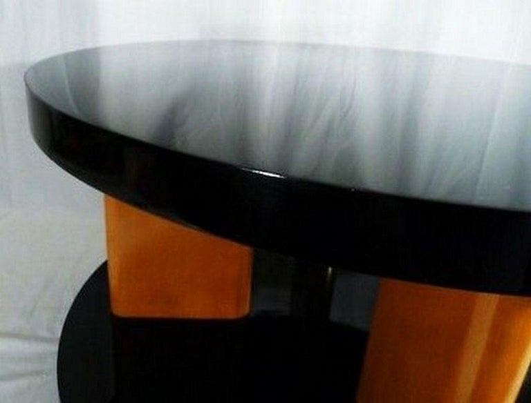 Hollywood Regency Brown Saltman Art Deco Lacquer Coffee Table For Sale ...