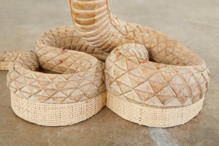 Hollywood Regency Cobra Snakes Console Table at 1stDibs