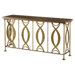Regency Style Antiqued Console Table For Sale at 1stDibs