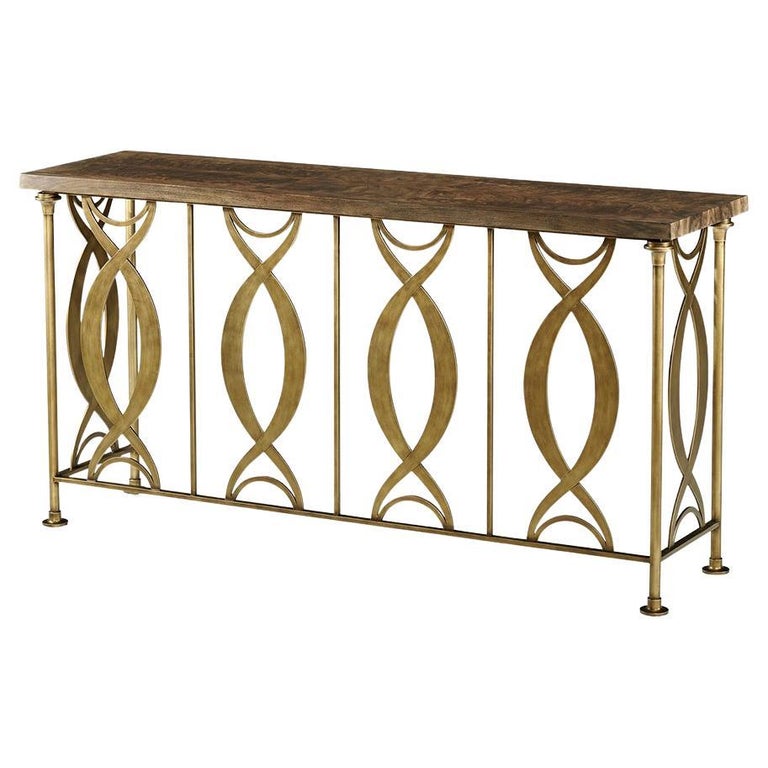 Hollywood Regency Console Table For Sale at 1stDibs