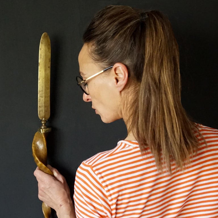 Hollywood Regency Early 20th Century Page Turner or Letter Opener Horn ...