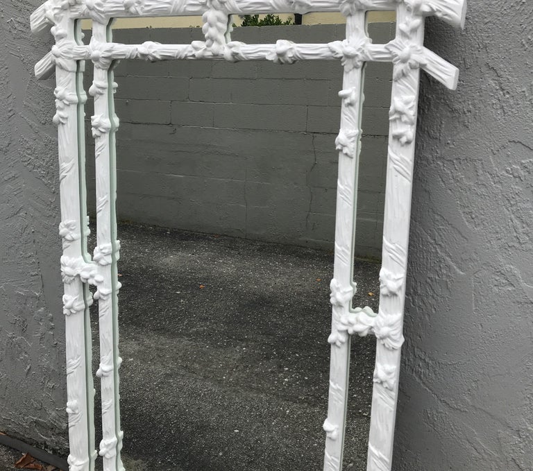 Hollywood Regency Faux Bois Mirror by Gampel Stoll at 1stDibs