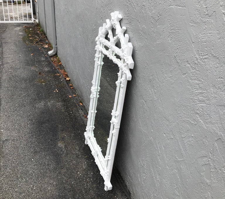 Hollywood Regency Faux Bois Mirror by Gampel Stoll at 1stDibs