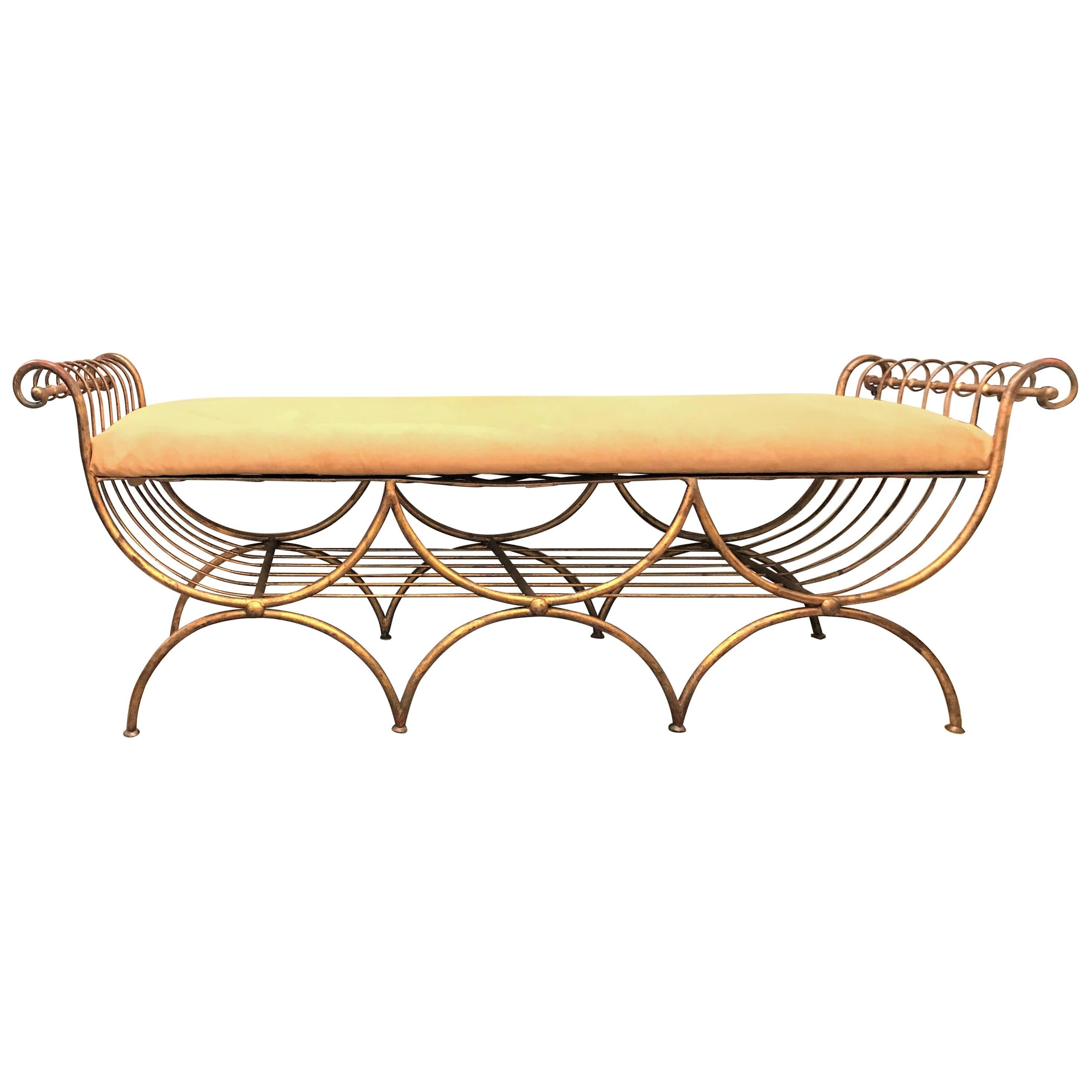 Hollywood Regency Style Palatial Butterfly Ottoman Poof at 1stDibs