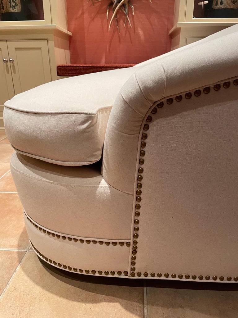 Hollywood Regency Glam Curved Newly Upholstered Settee Loveseat For ...