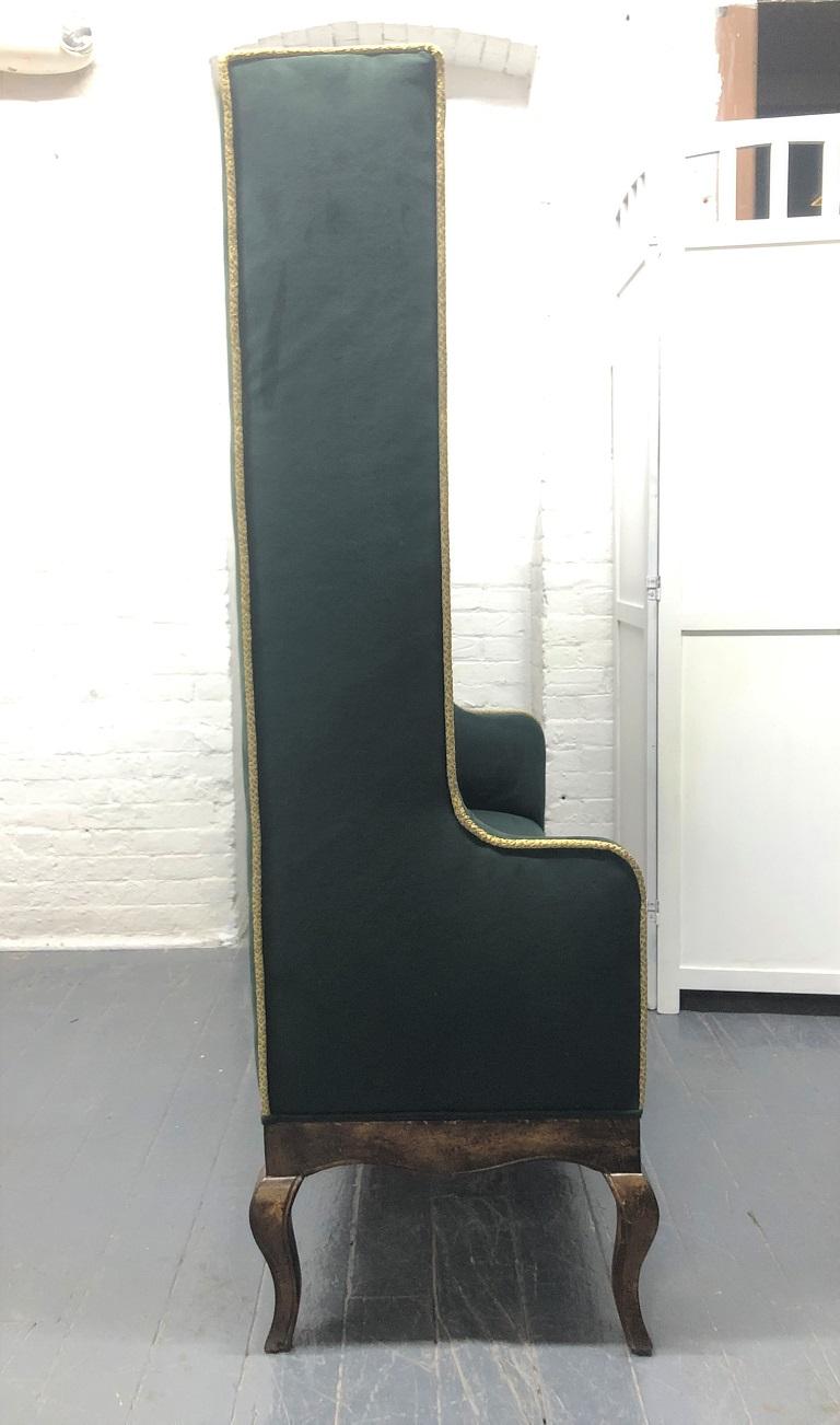Hollywood Regency High Back Bench For Sale at 1stDibs | bench with high ...