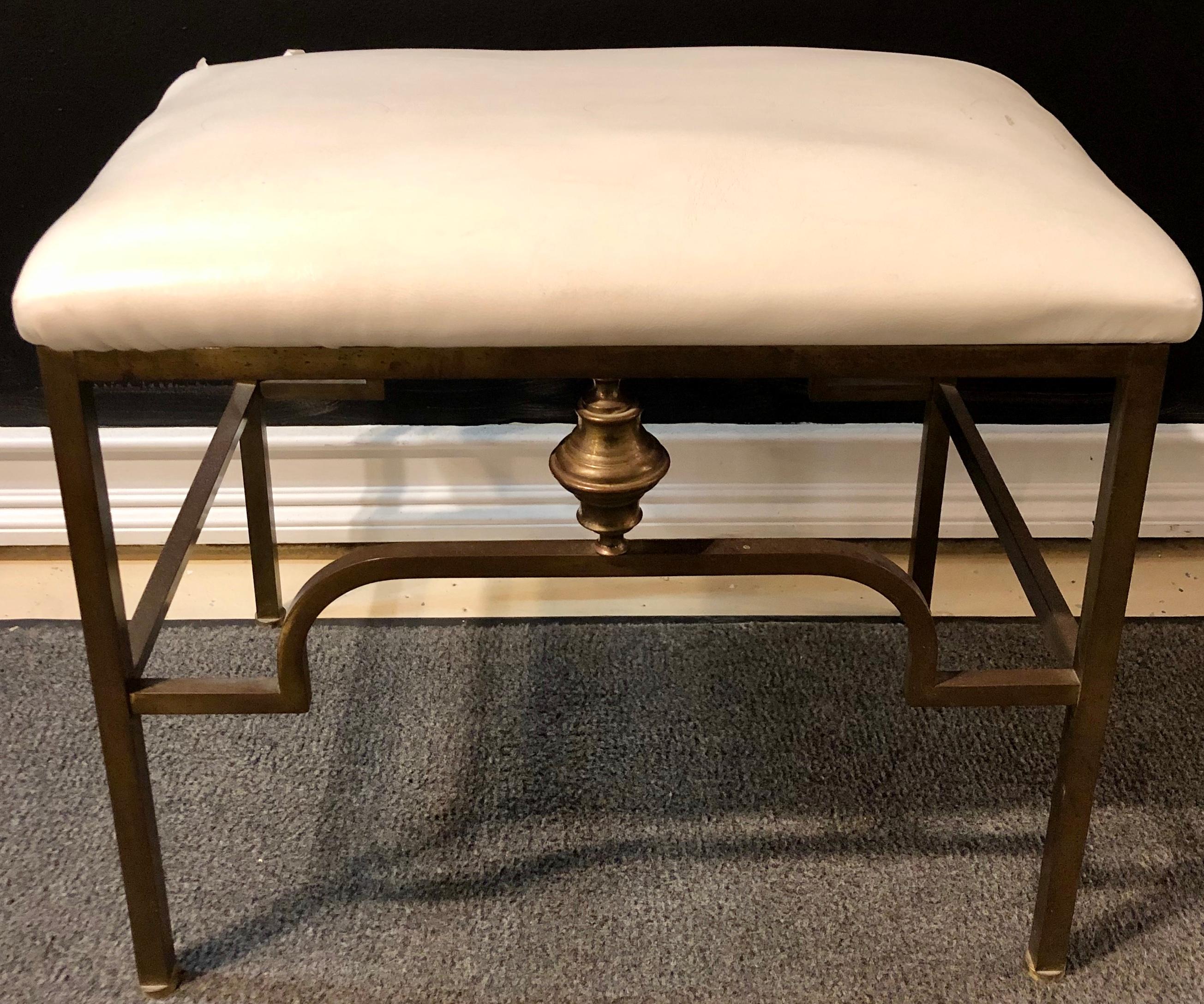 Hollywood Regency Jansen Style Bronze Foot Stool / Bench at 1stDibs ...