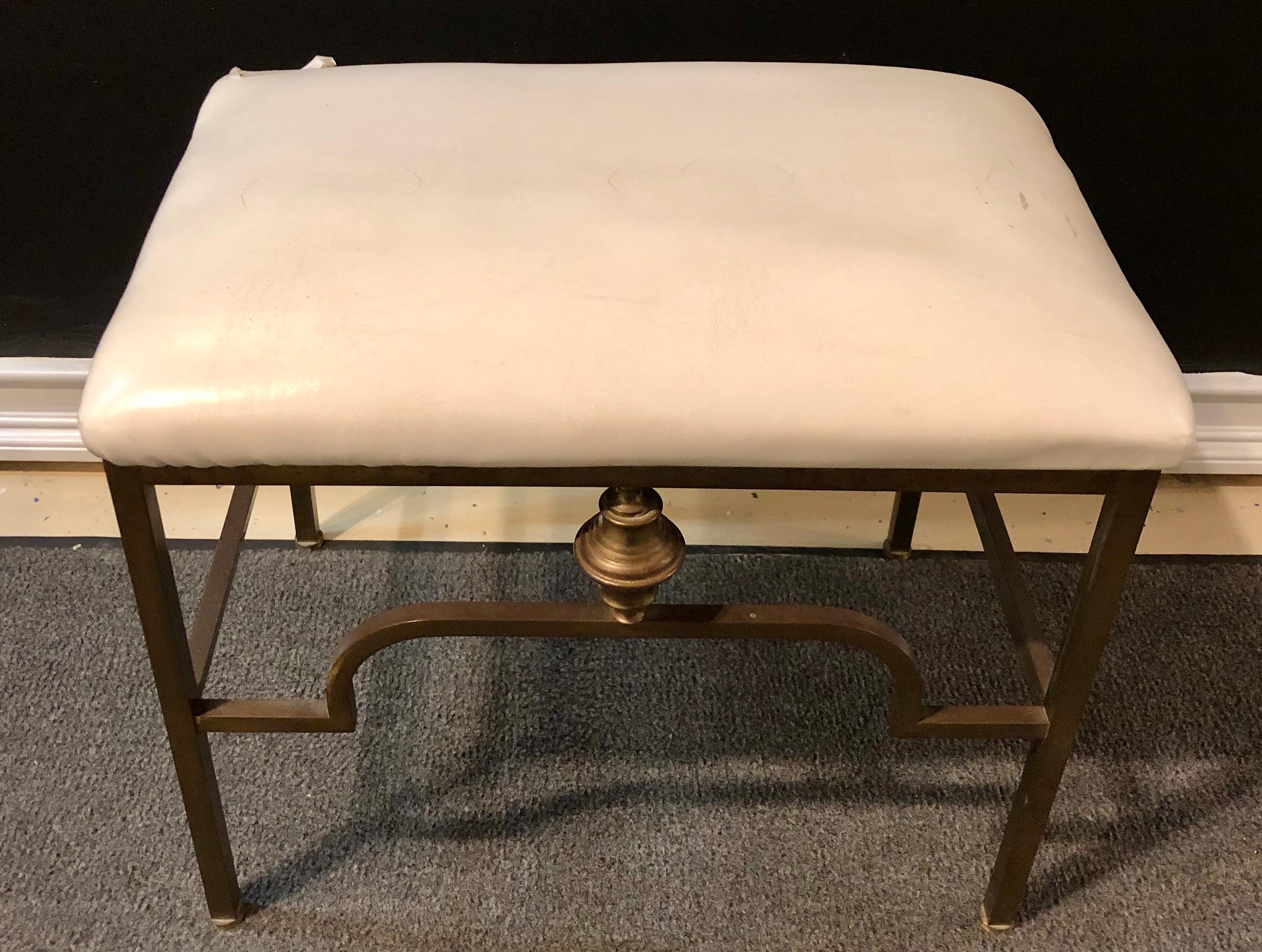 Hollywood Regency Jansen Style Bronze Foot Stool / Bench at 1stDibs ...