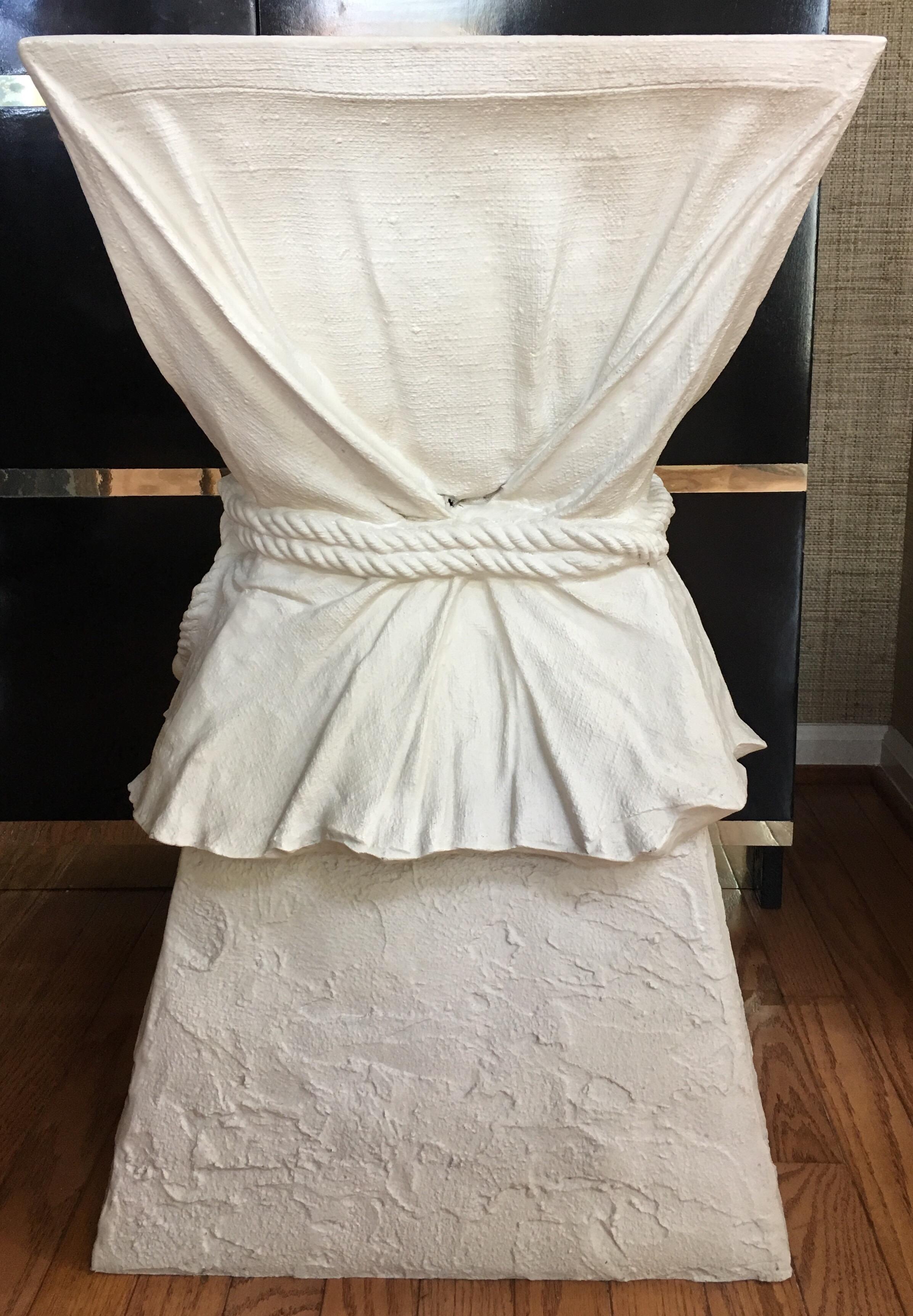 Hollywood Regency John Dickinson Style Draped Rope Side Table at 1stDibs