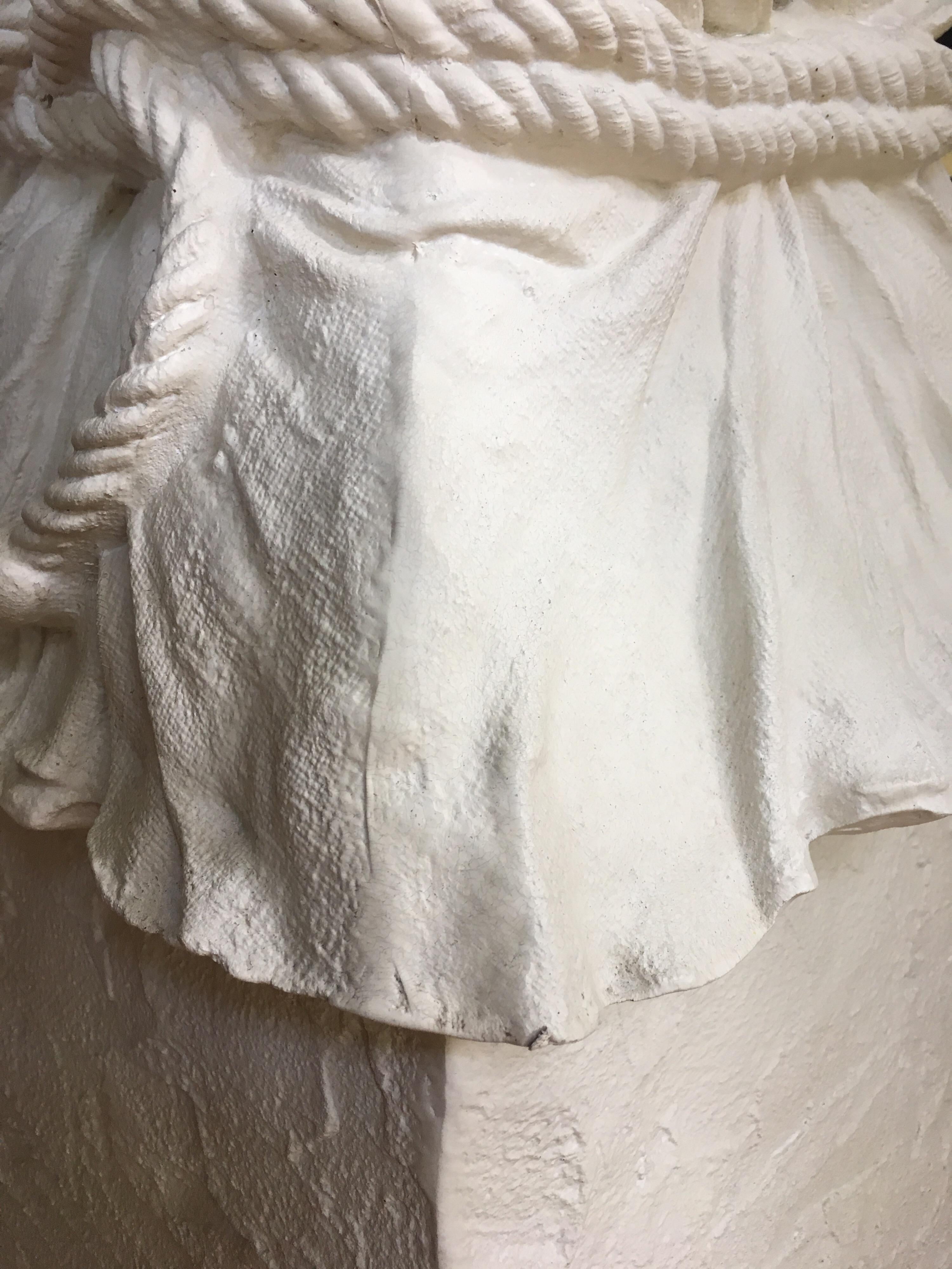 Hollywood Regency John Dickinson Style Draped Rope Side Table at 1stDibs