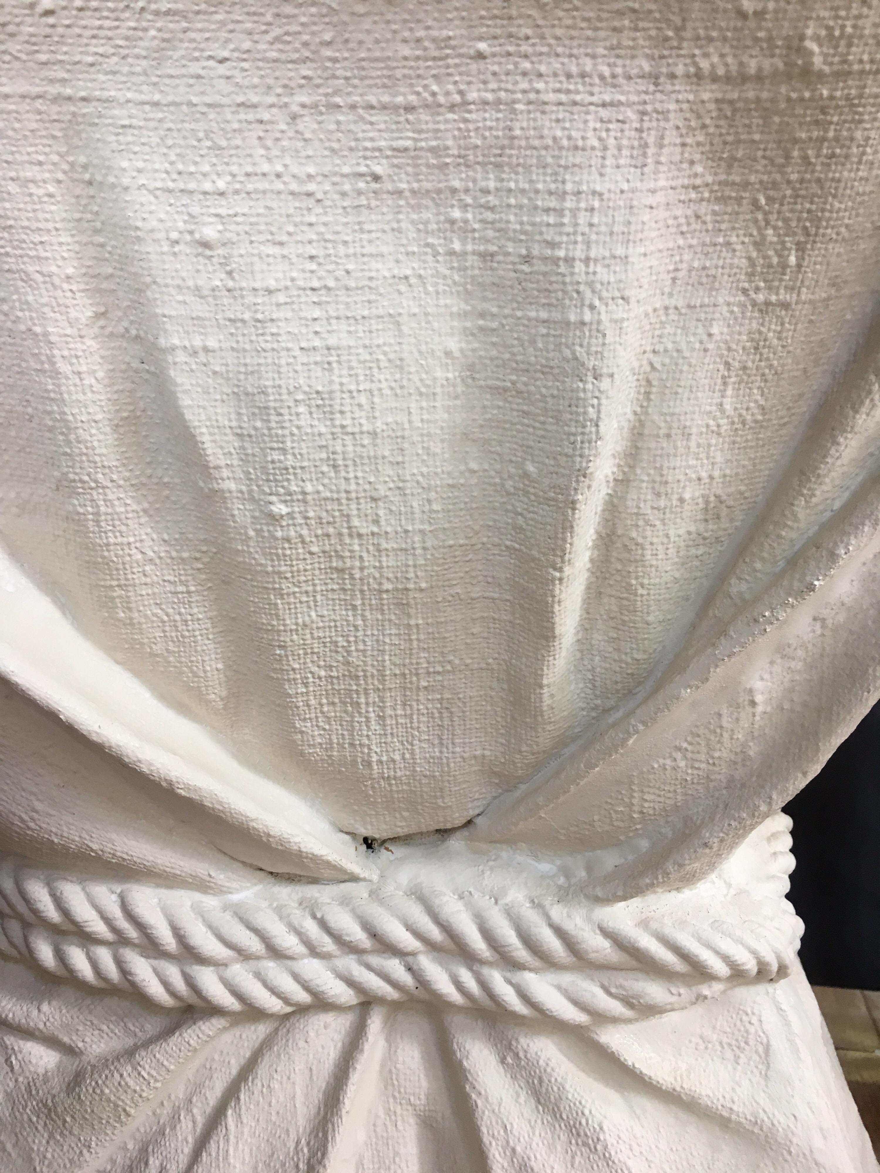 Hollywood Regency John Dickinson Style Draped Rope Side Table at 1stDibs