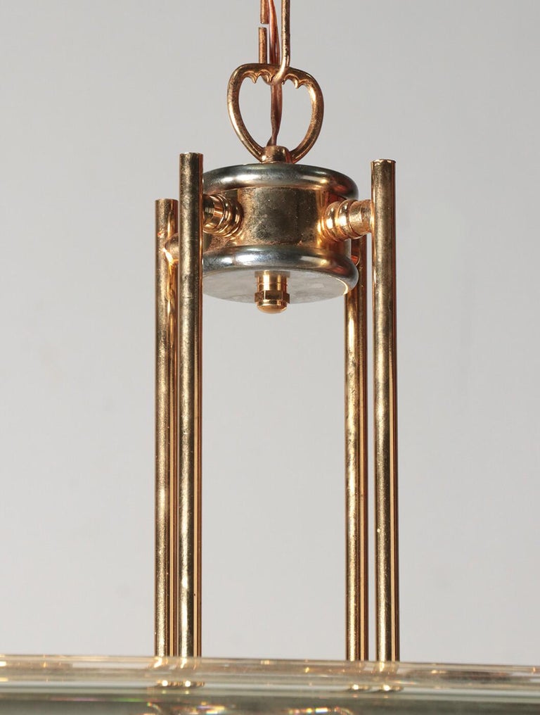 Hollywood Regency Lamp with Prism Glass at 1stDibs