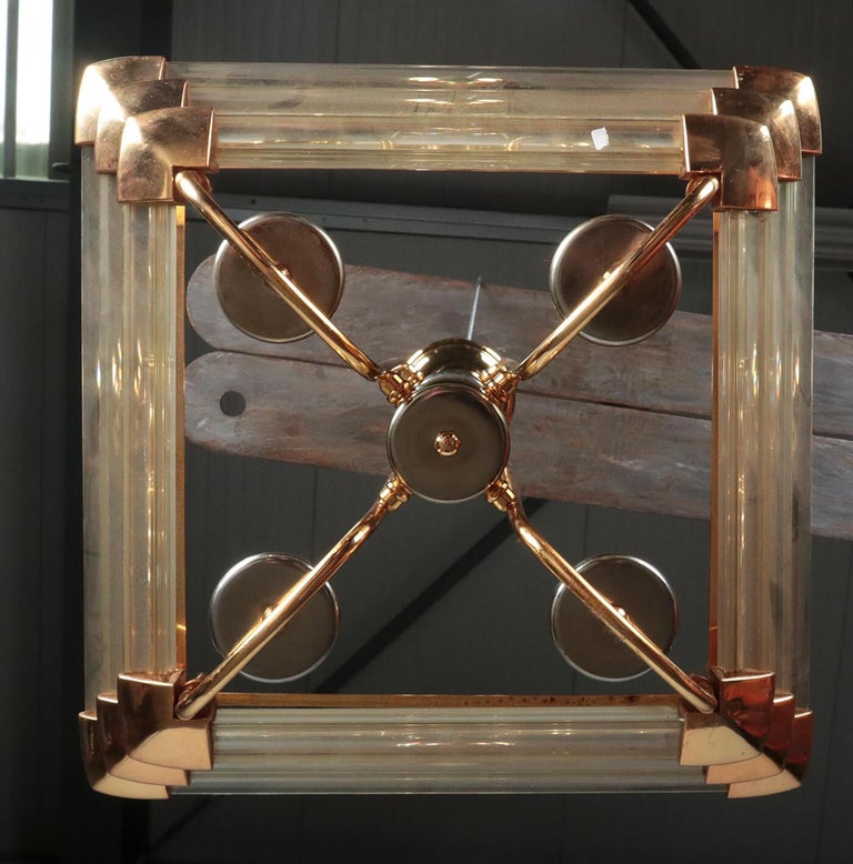 Hollywood Regency Lamp with Prism Glass at 1stDibs