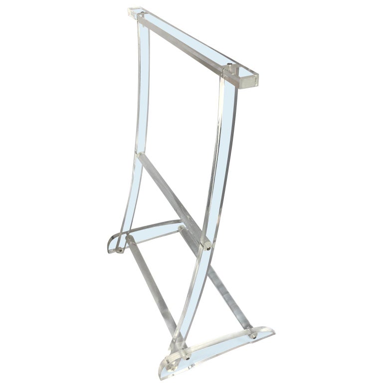 Hollywood Regency Lucite Towel Rack Signed Scheibe at 1stDibs | scheibe ...